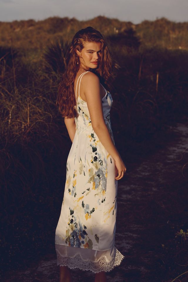 By Anthropologie Lace Button-Front Slip Dress | Anthropologie