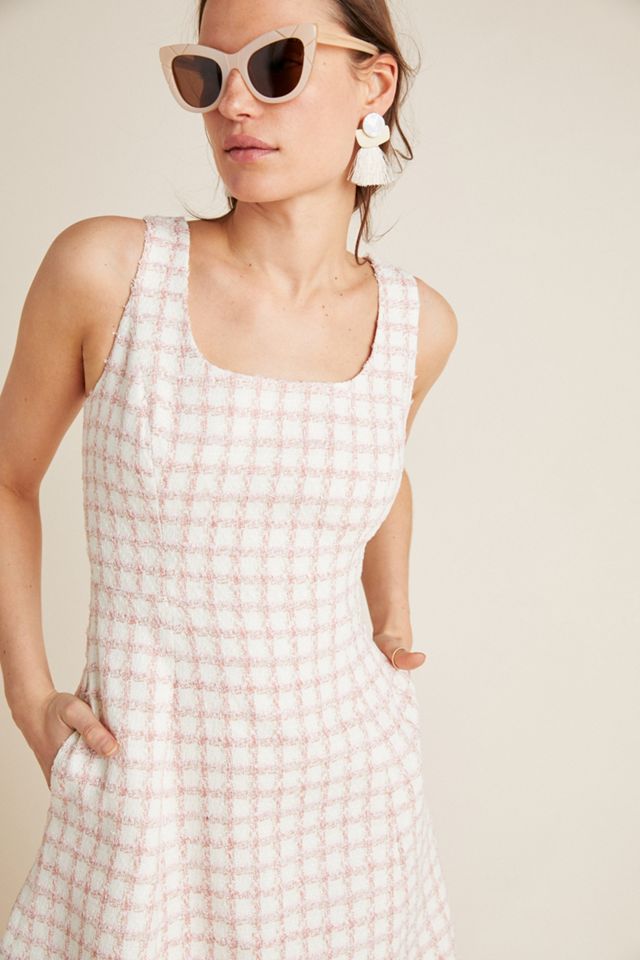 Evangeline Windowpane Dress | Anthropologie