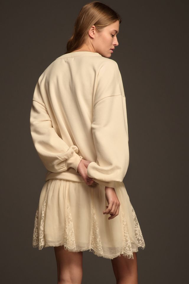 Pilcro Sweatshirt Twofer Mini Dress | Anthropologie