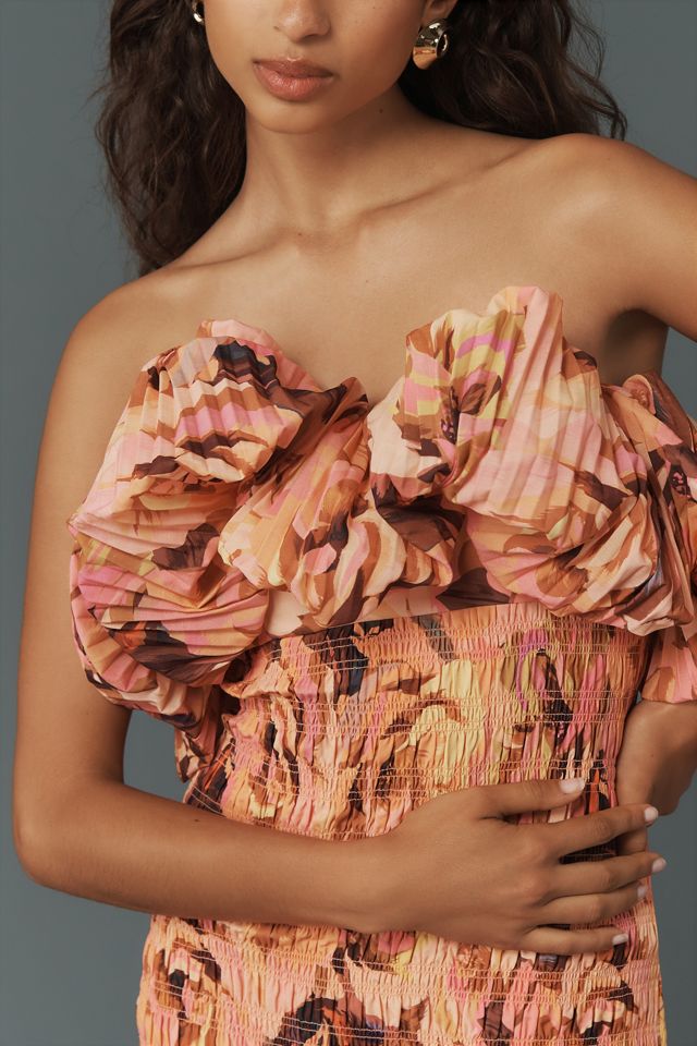 Acler Gallagher Strapless Slim Midi Dress | Anthropologie