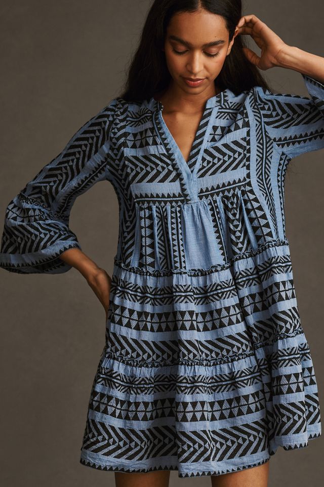Devotion Twins Embroidered Ella Tunic Dress | Anthropologie