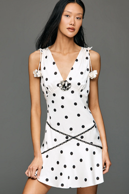 En Saison Abigail V-Neck Mini Dress | Anthropologie
