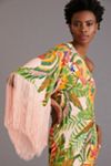 Farm Rio One-Shoulder Fringe Midi Dress | Anthropologie