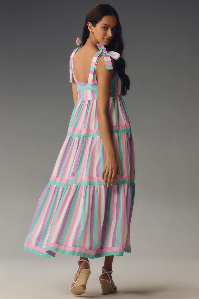 Hunter Bell Jessica Square-Neck Maxi Dress | Anthropologie