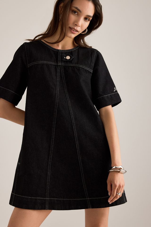 Damson Madder Bridget Wendbares Denim-Mini-Swing-Kleid | Anthropologie DE