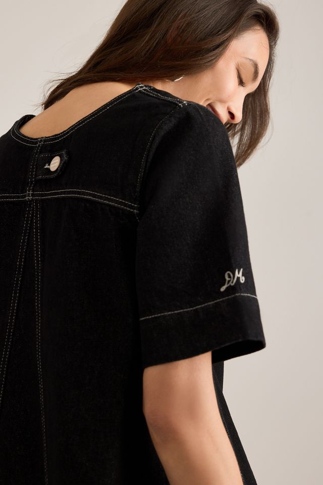 Damson Madder Bridget Wendbares Denim-Mini-Swing-Kleid | Anthropologie DE