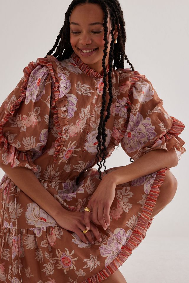 Magali Pascal Andrina Floral Mini Dress | Anthropologie UK