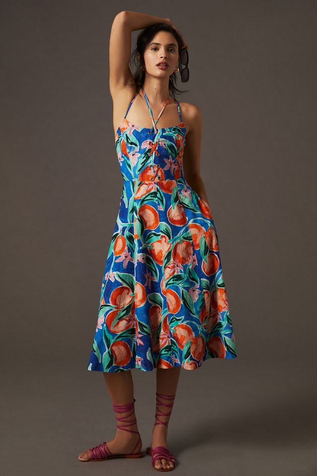 Grace Poole for Anthropologie Halter Midi Dress | Anthropologie