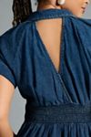 Maeve Denim V-Neck Wrap Dress | Anthropologie