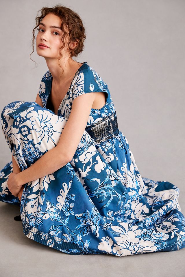 Hope for Flowers by Tracy Reese Smocked V-Neck Dress | Anthropologie