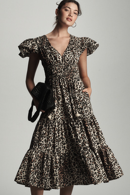 Hope for Flowers by Tracy Reese Short-Sleeve Tiered Midi Dress ...