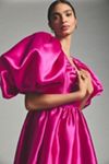 Aureta Studio Puff-Sleeve Mini Dress | Anthropologie