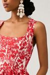 Aureta Studio Square-Neck Corset A-Line Dress | Anthropologie
