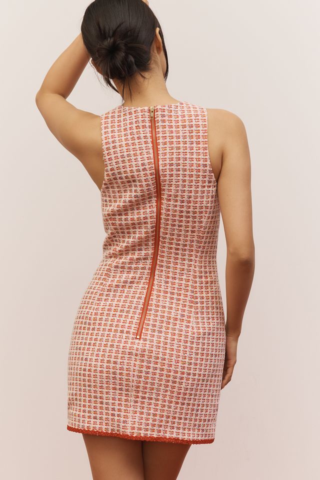 Walter Baker Alexia Sleeveless Tweed Shift Mini Dress | Anthropologie