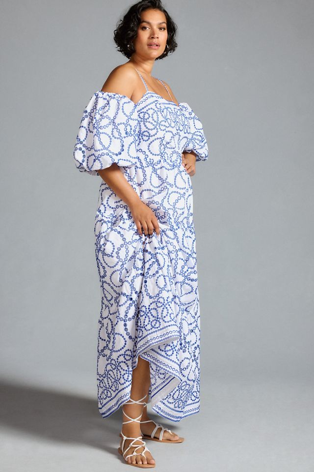 By Anthropologie Puff-Sleeve Eyelet Dress | Anthropologie