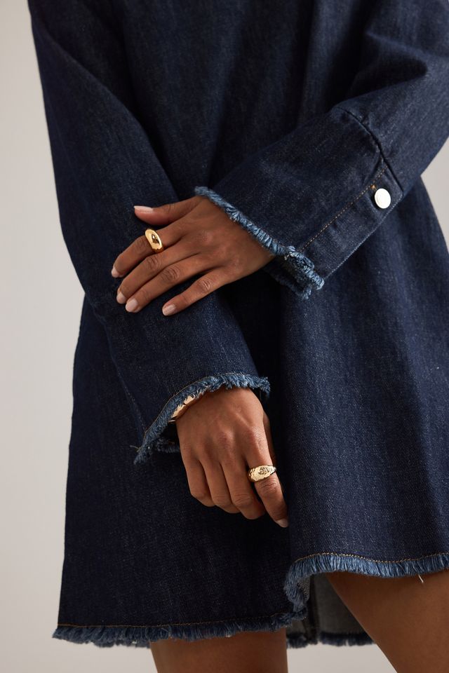 ALIGNE Lucas Long-Sleeve Denim Mini Dress | Anthropologie UK