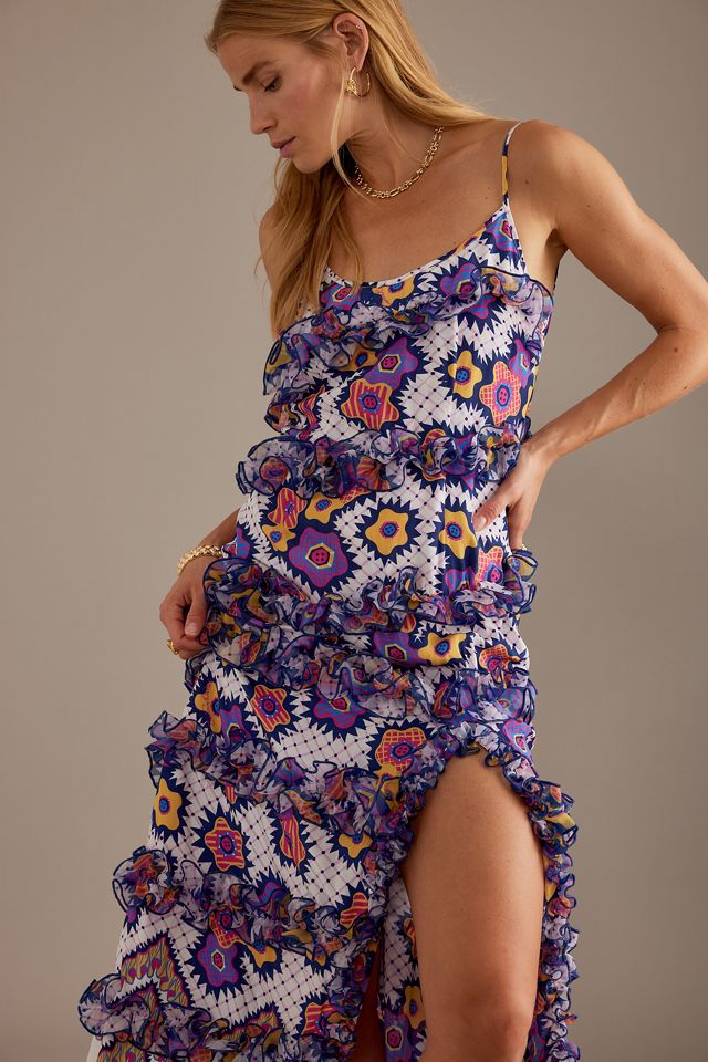 Celia B Hum Ruffle Maxi Dress | Anthropologie UK