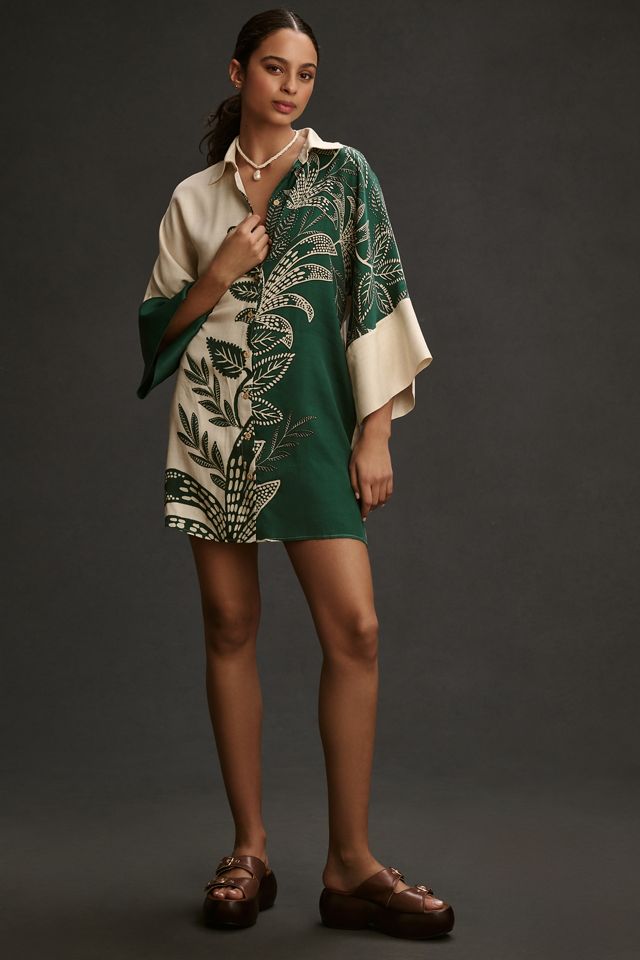 Farm Rio x Anthropologie Collared Midi Dress | Anthropologie