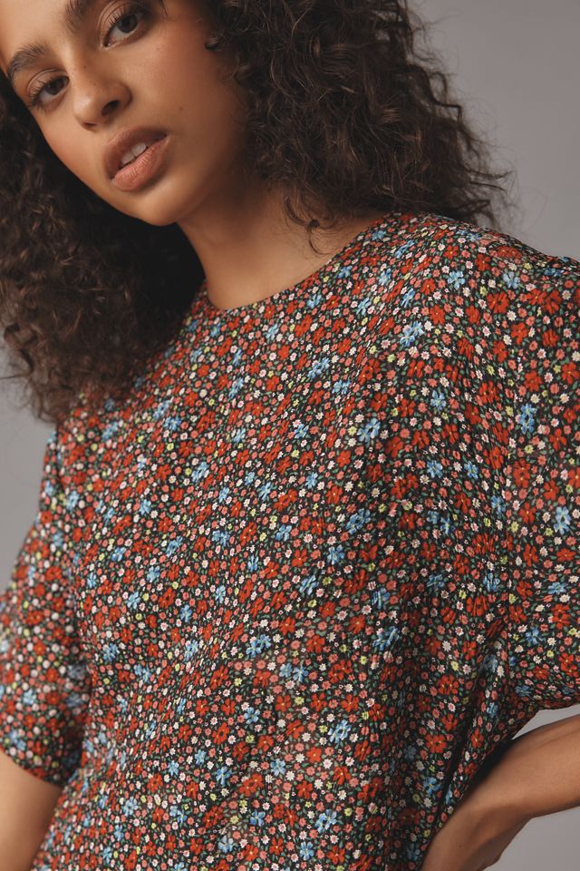 Essentiel Antwerp Gallows Drop-Waist Mini Dress | Anthropologie