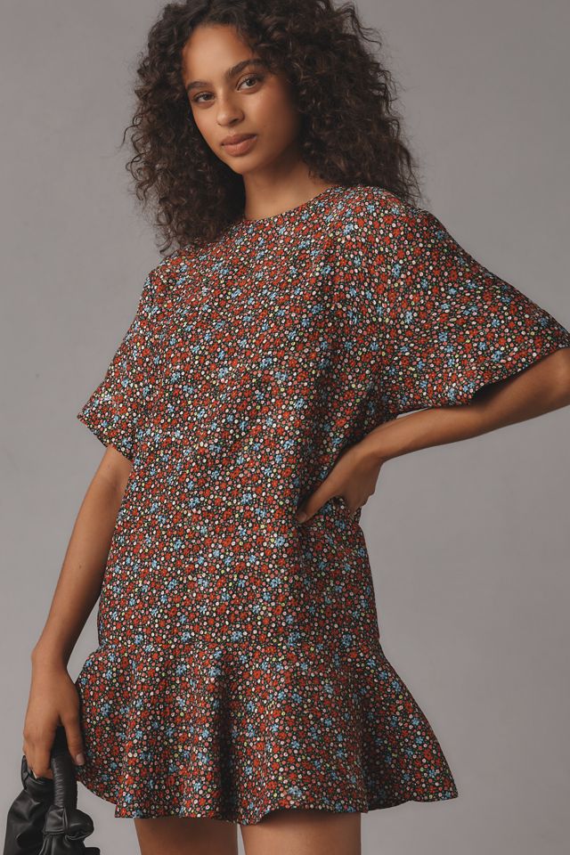 Essentiel Antwerp Gallows Drop-Waist Mini Dress | Anthropologie