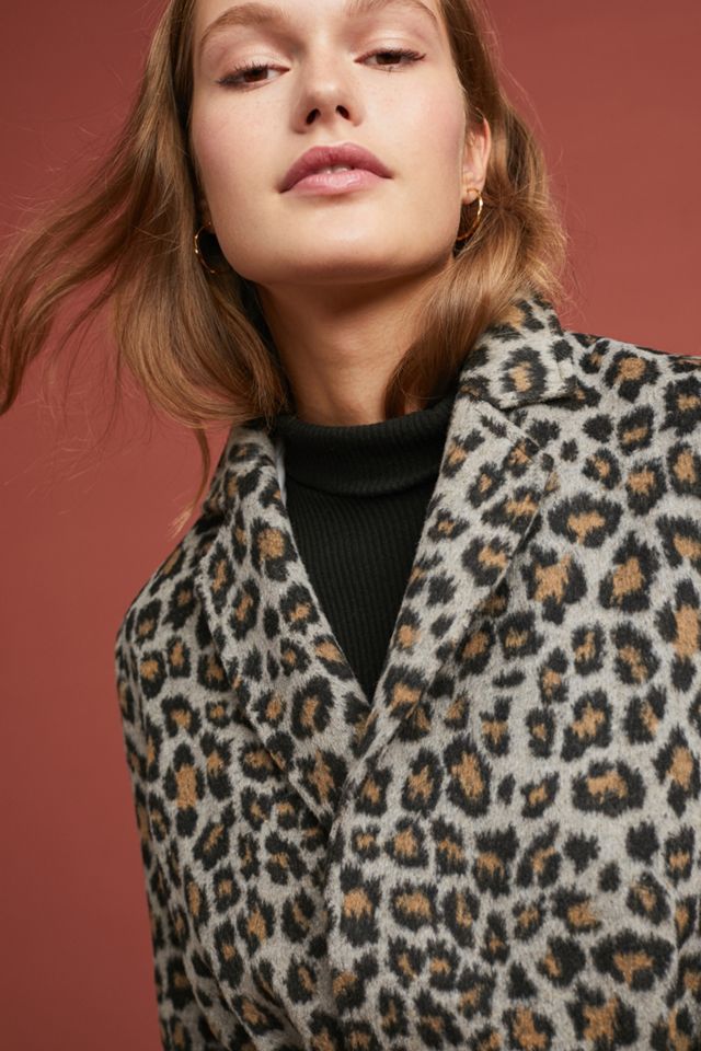Leopard Knit Coat | Anthropologie