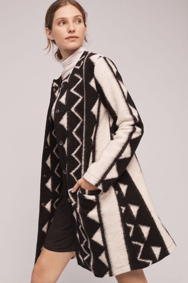 Graphic Deadre Coat | Anthropologie