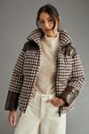 Bernardo Houndstooth Puffer Jacket | Anthropologie