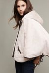Reversible Hooded Sherpa Cape | Anthropologie