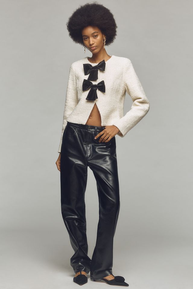 Avec Les Filles Bow Tweed Lady Jacket | Anthropologie