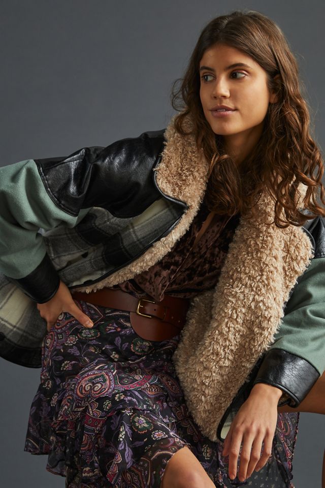 Relaxed Contrast Jacket | Anthropologie