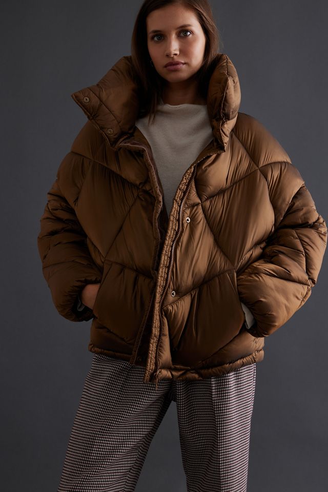 OOF Wear Short Oversized Collar Puffer Coat | Anthropologie UK