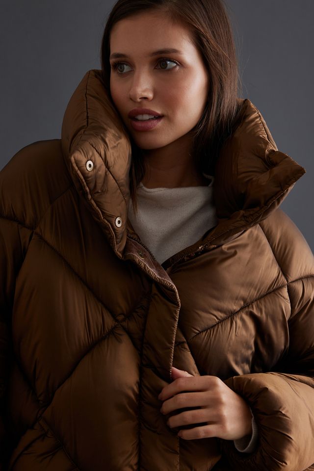 OOF Wear Short Oversized Collar Puffer Coat | Anthropologie UK