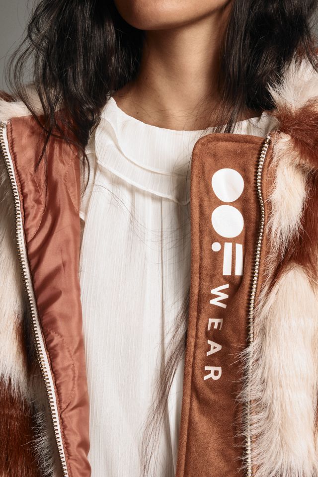OOF Wear Faux-Fur Short Jacket | Anthropologie