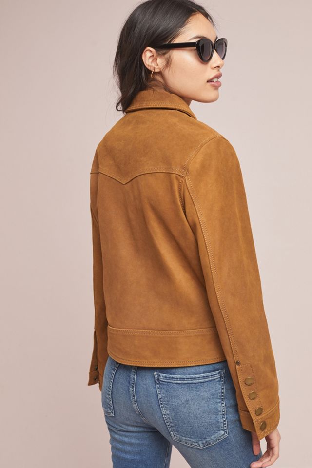 Frye The Trucker Suede Jacket | Anthropologie