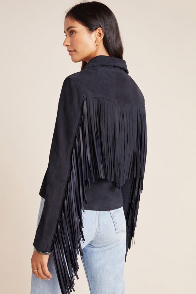 Frye Fringed Suede Biker Jacket | Anthropologie