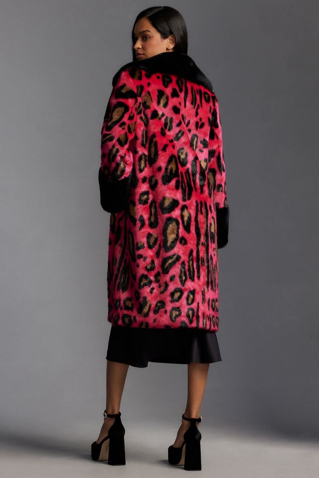 Maeve Colorblock Leopard Coat | Anthropologie