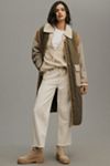 Amente Patch Quilted Wool Blend Coat | Anthropologie