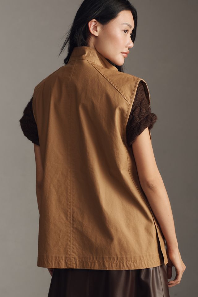 PIlcro Waxed Utility Barn Vest | Anthropologie