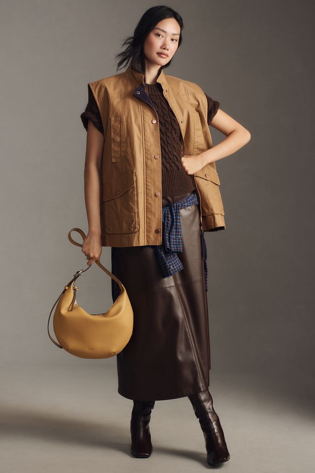 PIlcro Waxed Utility Barn Vest | Anthropologie