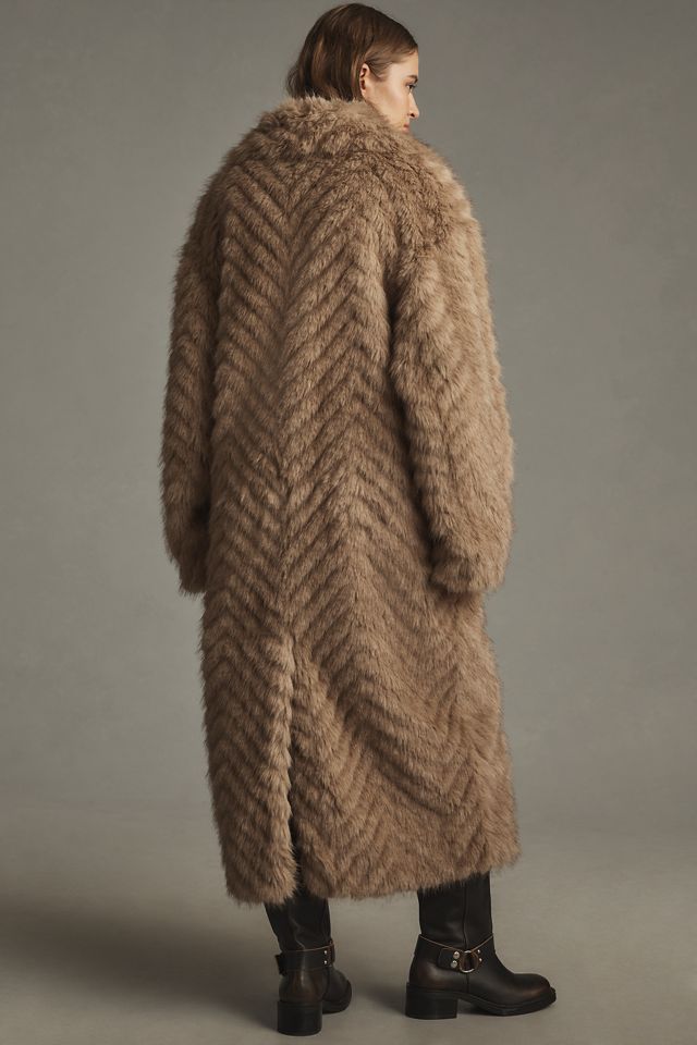 STAND STUDIO Wynther Faux-Fur Coat | Anthropologie
