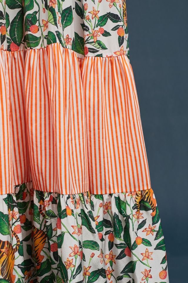 Silk Bustier Maxi Dress | Anthropologie