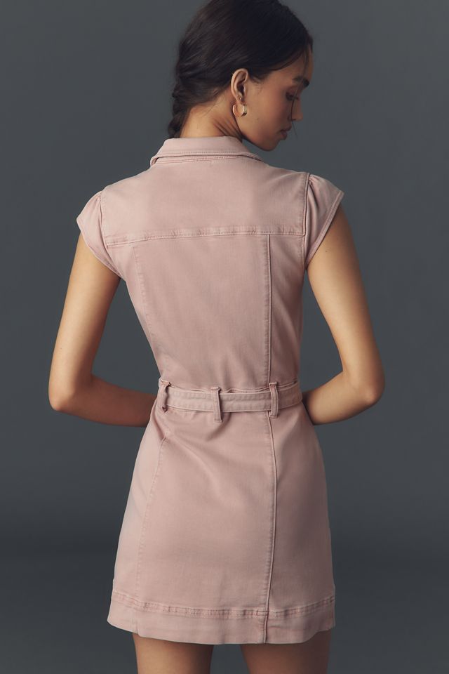 PAIGE Jaxsyn Cap-Sleeve Utility Mini Dress | Anthropologie