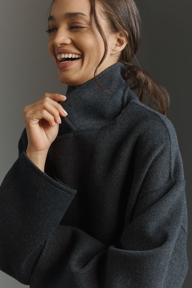 PAIGE Connery Wool-Blend Long Coat | Anthropologie