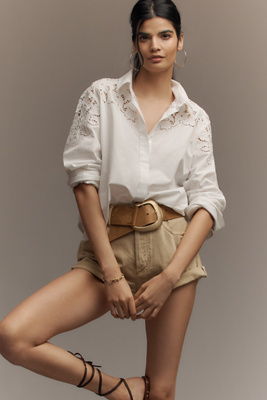 Sam Edelman Dorey Long-Sleeve Oversized Blouse | Anthropologie