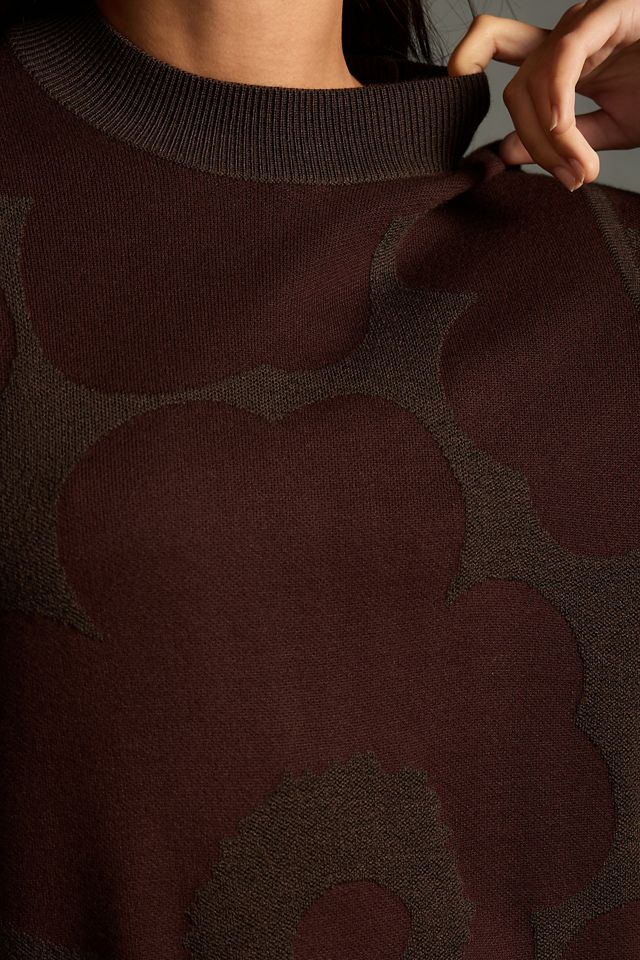 Marimekko Karmiini Unikko Mock-Neck Sweater Dress | Anthropologie