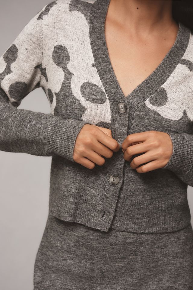 Marimekko Puite Lammet Knit Cardigan Sweater | Anthropologie