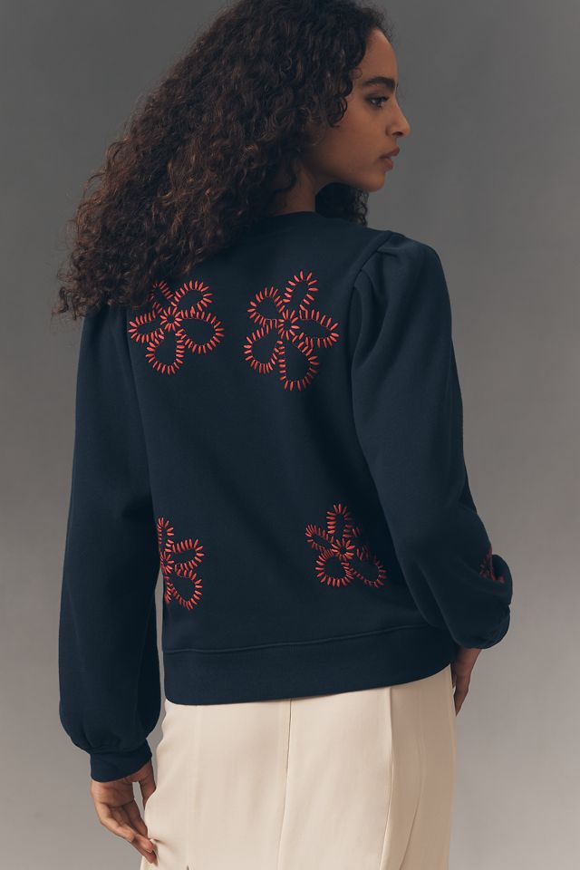 Rails Tiffany Embroidered Crew-Neck Sweatshirt | Anthropologie