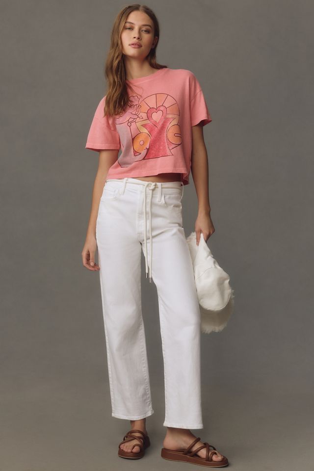 MOTHER The Grab Bag Cropped Tee | Anthropologie