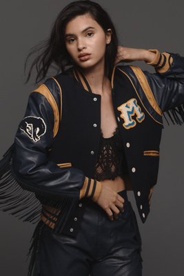 MOTHER The Fringe Team Spirit Jacket | Anthropologie