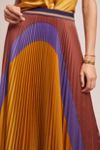 Pleated Colorblock Skirt | Anthropologie